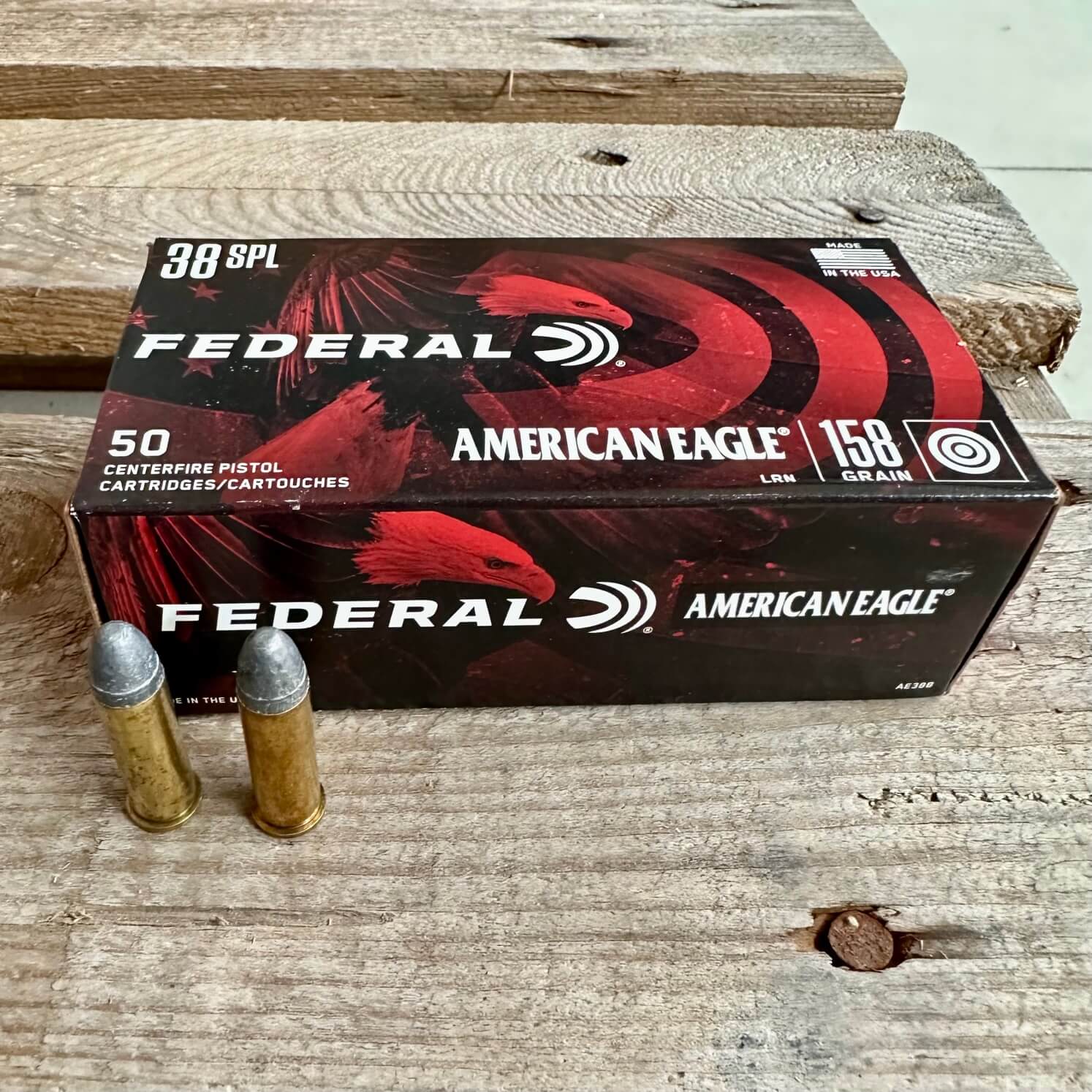 38 Special 158gr Lead Round Nose (American Eagle) – Ammo Direct