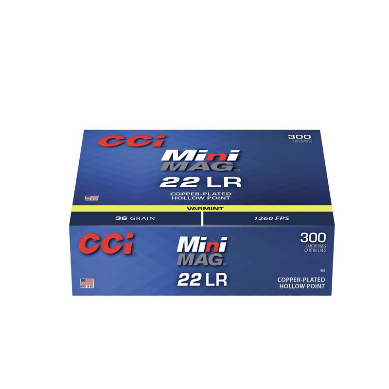 22LR 36gr HP – Mini Mag (CCI) – 300 Rounds – Ammo Direct
