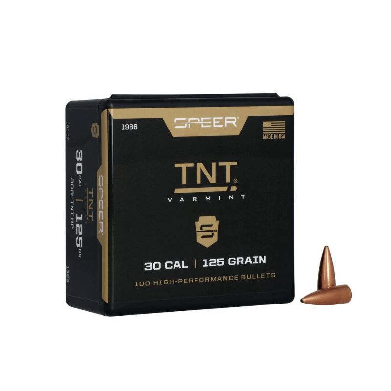 .308/30cal 125gr TNT HP (Speer) – 100 Projectiles – Ammo Direct