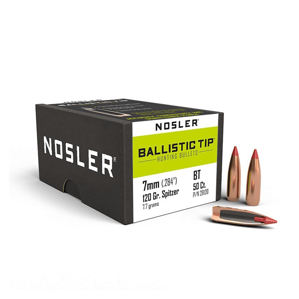 7mm 120gr Ballistic Tip (Nosler) – 50 Projectiles – Ammo Direct