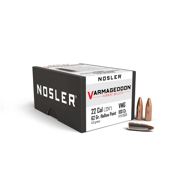 22 Cal 62gr Varmageddon FBHP (Nosler) – 100 Projectiles – Ammo Direct